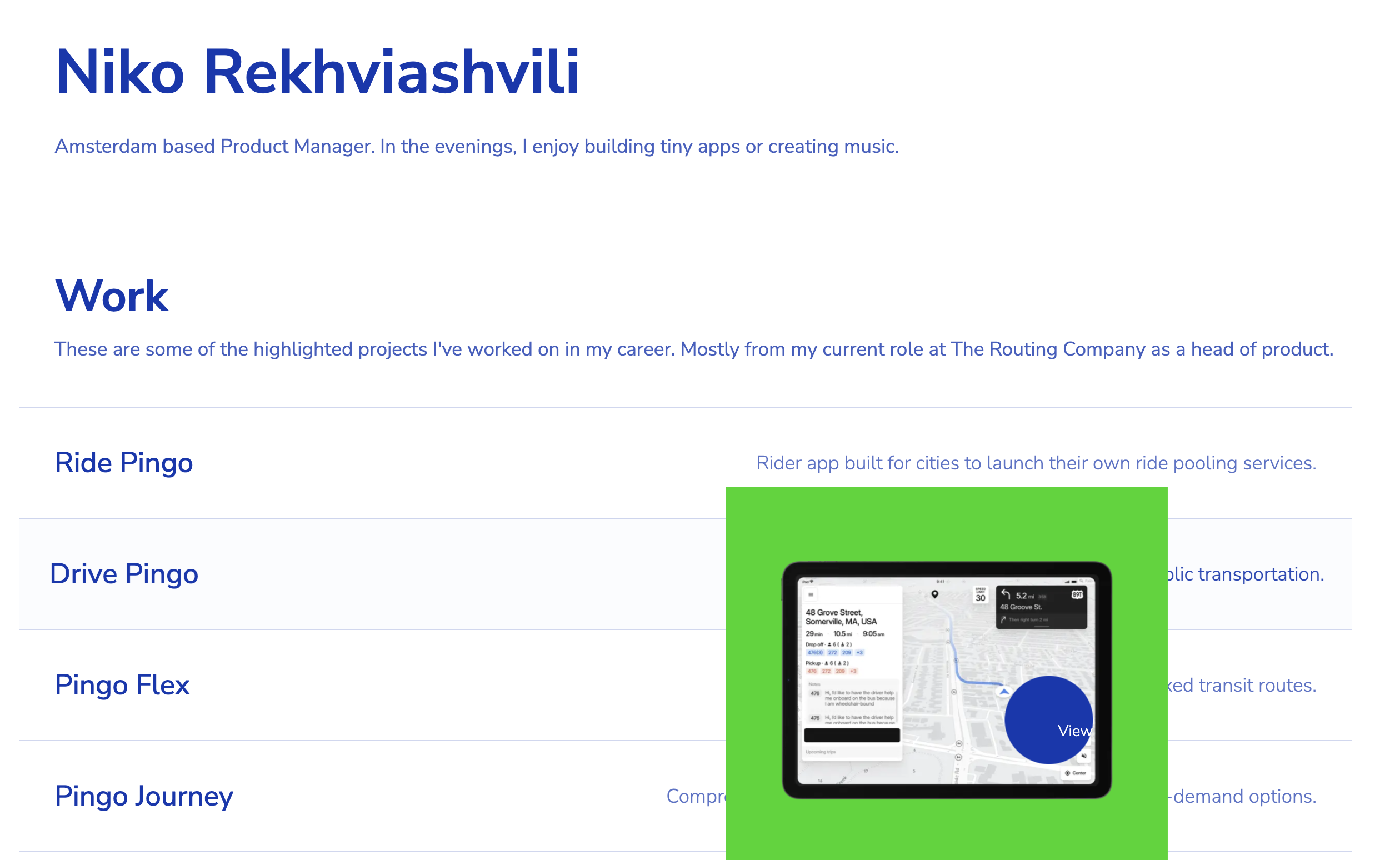 Niko's personal site